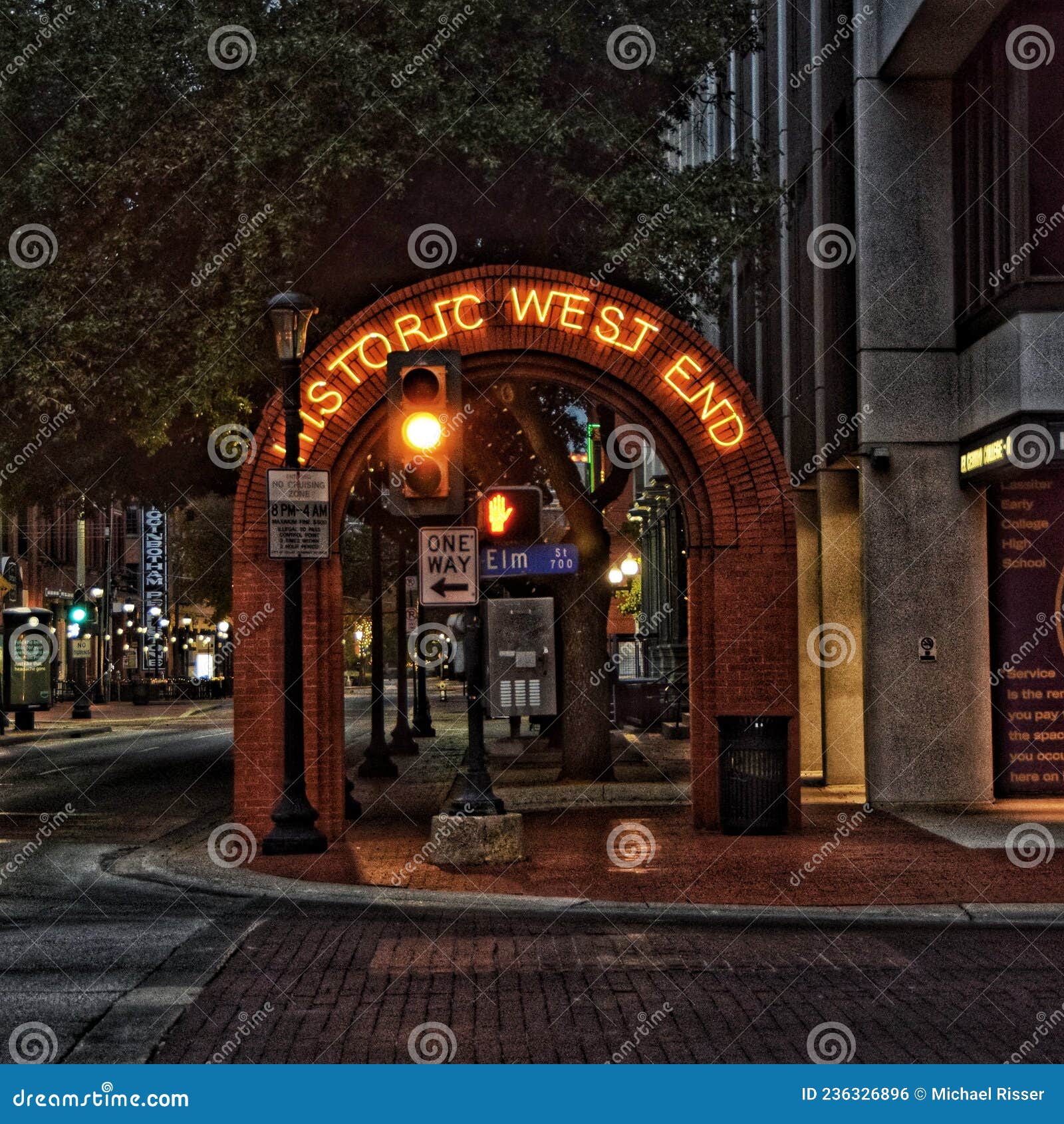 Historic West End Arched Gateway Sign in Dallas Texas Editorial Photo ...