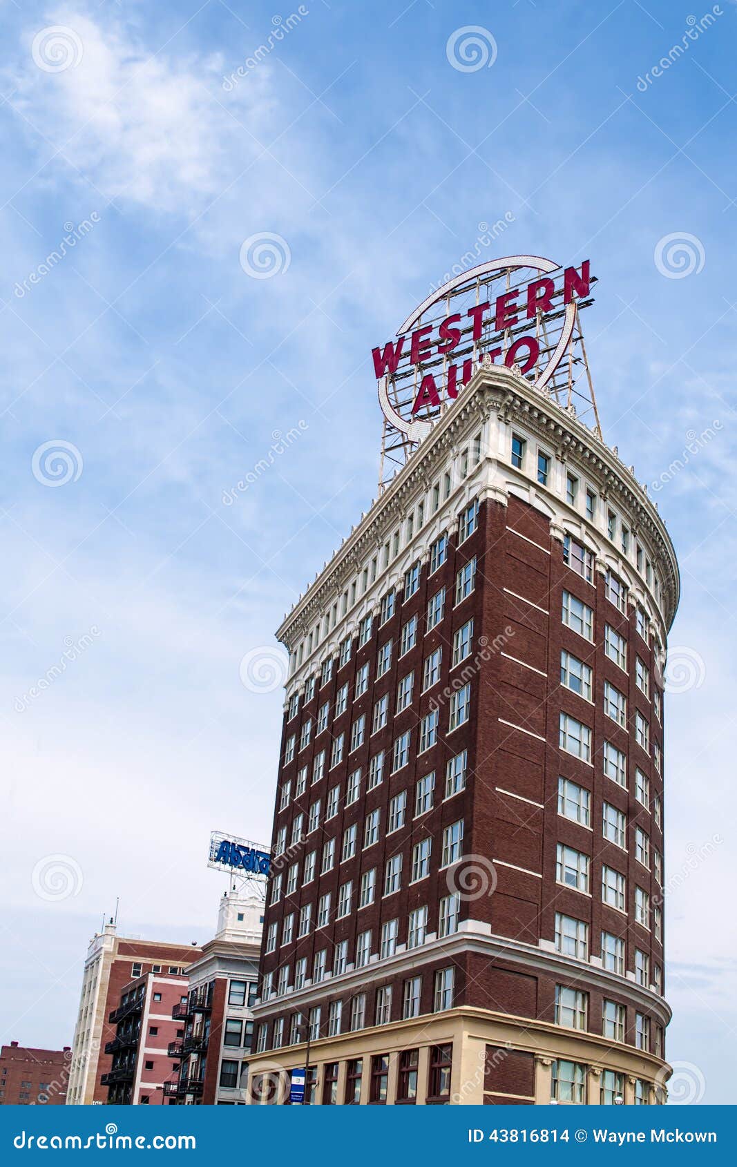 Historic Western Auto Building Editorial Stock Image - Image of service ...