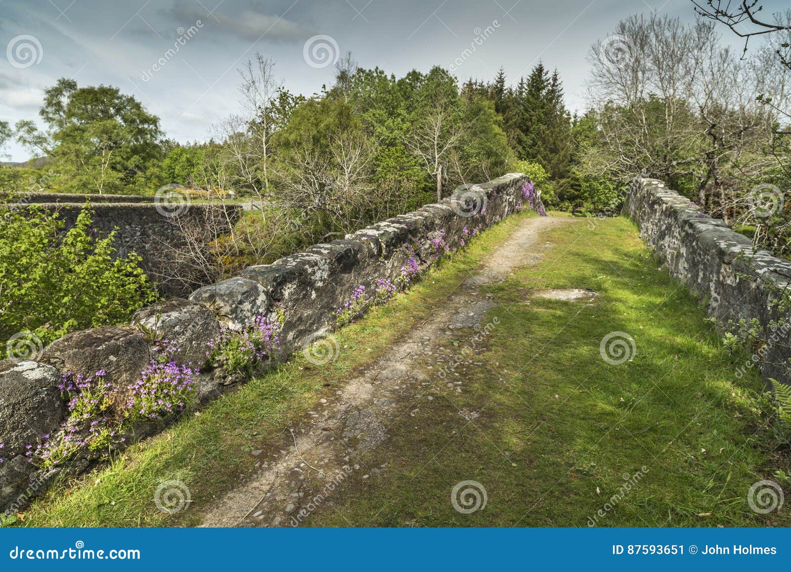 Historic Whitebridge General Wade Bridge in Scotland. Stock Image ...