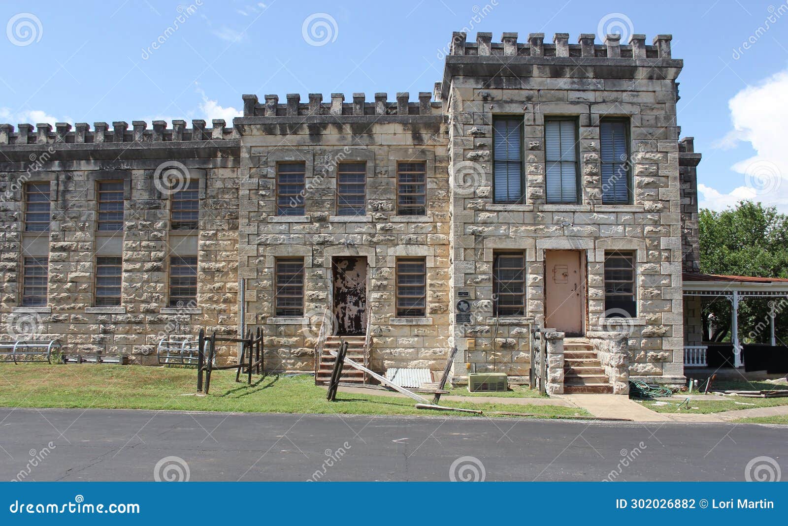 Jail Building And Wires Royalty-Free Stock Photography | CartoonDealer ...
