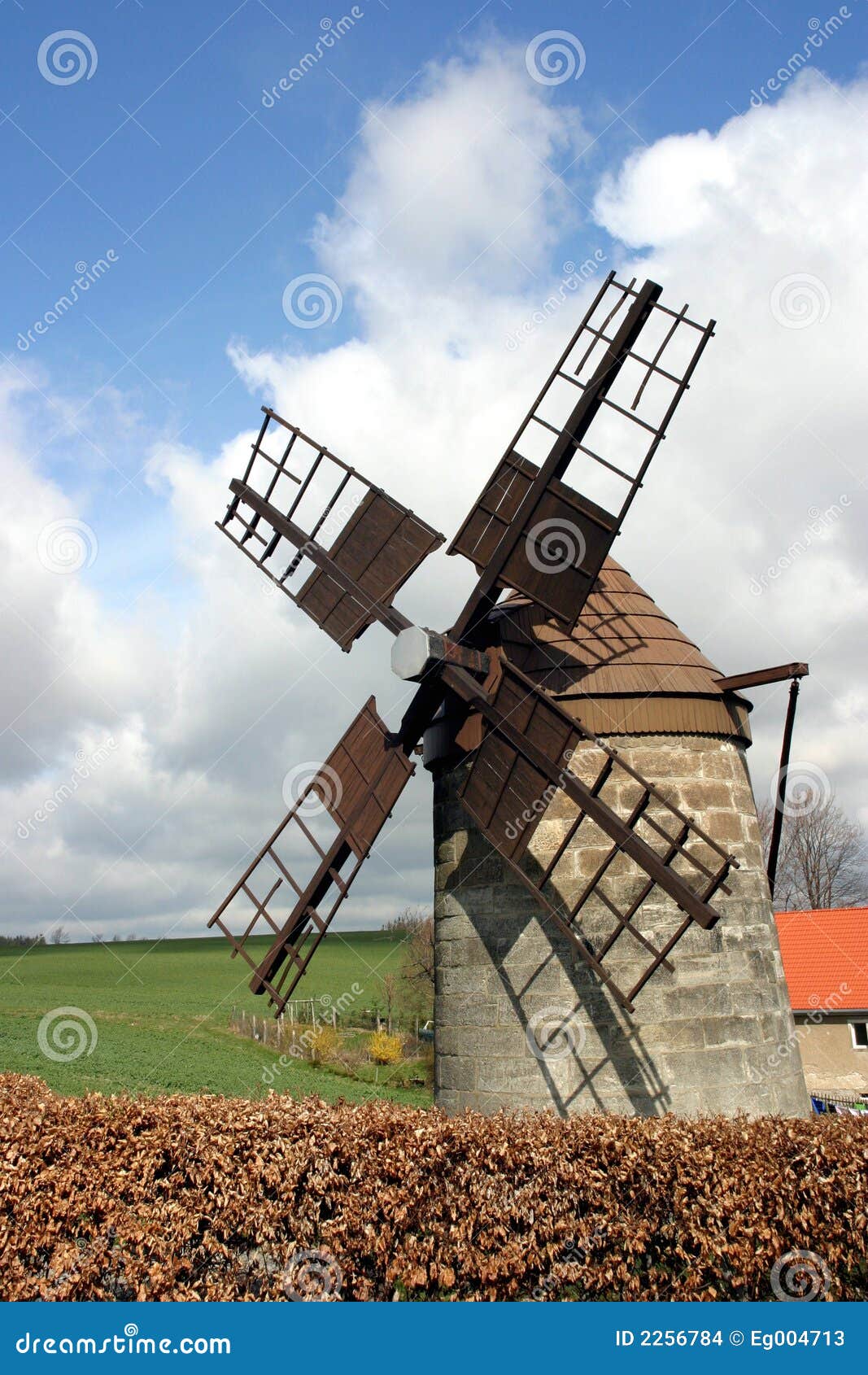 Historic Wind Mill stock photo. Image of peaceful, landscape - 2256784