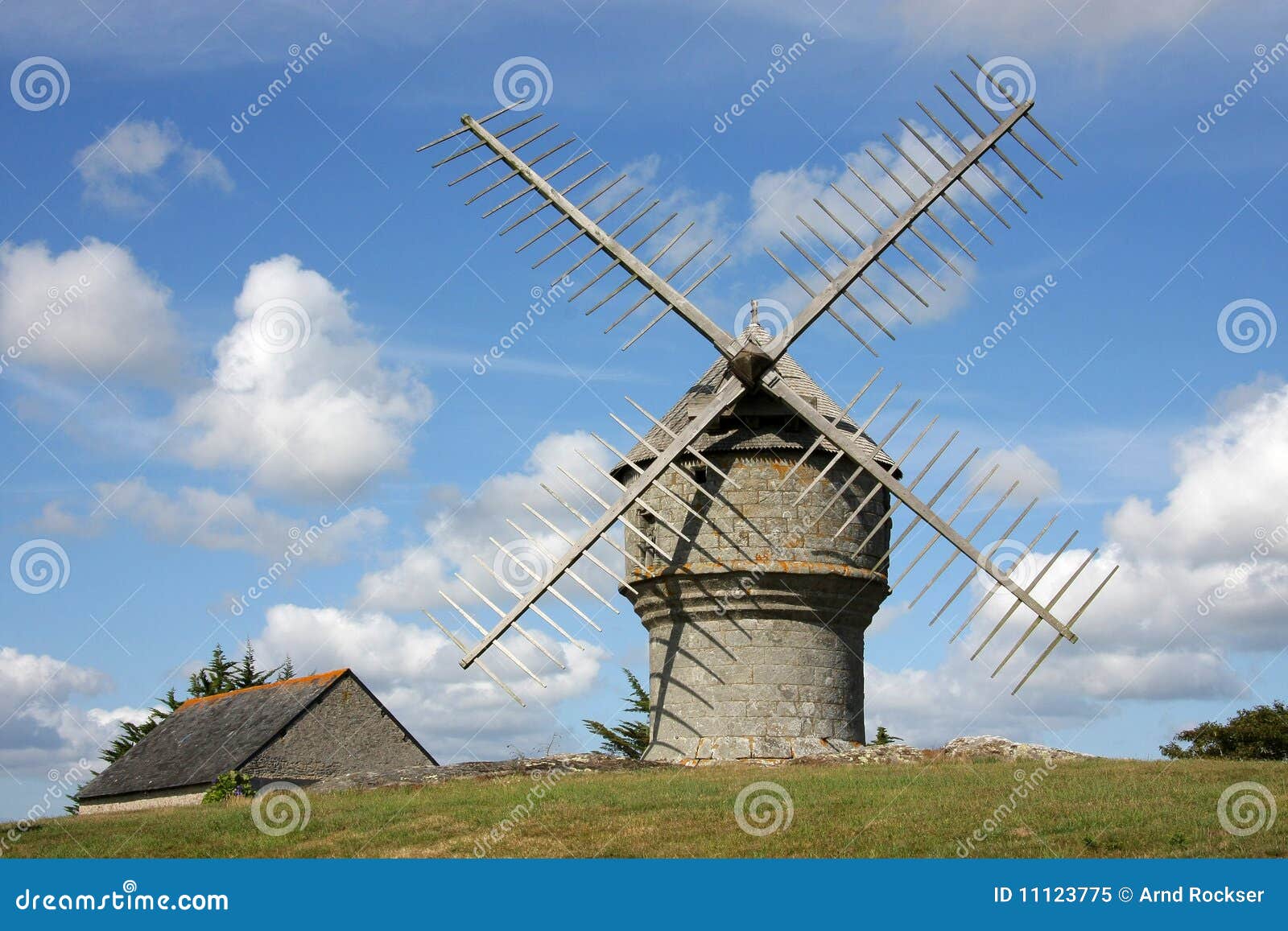 Historic windmill stock image. Image of field, mill, summer - 11123775