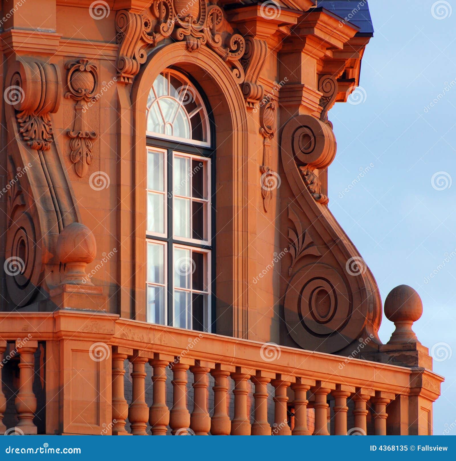 Historic window in sunset stock image. Image of architecture - 4368135