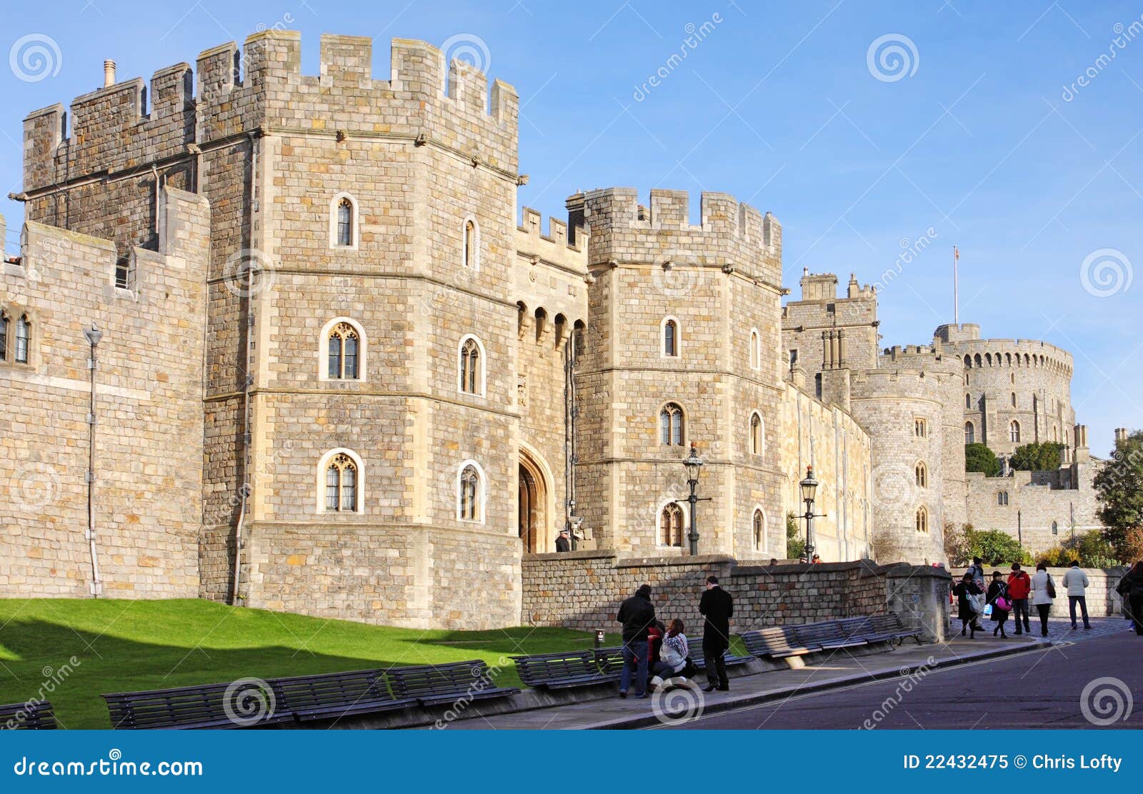 Historic Windsor Castle in England Editorial Image - Image of residence ...