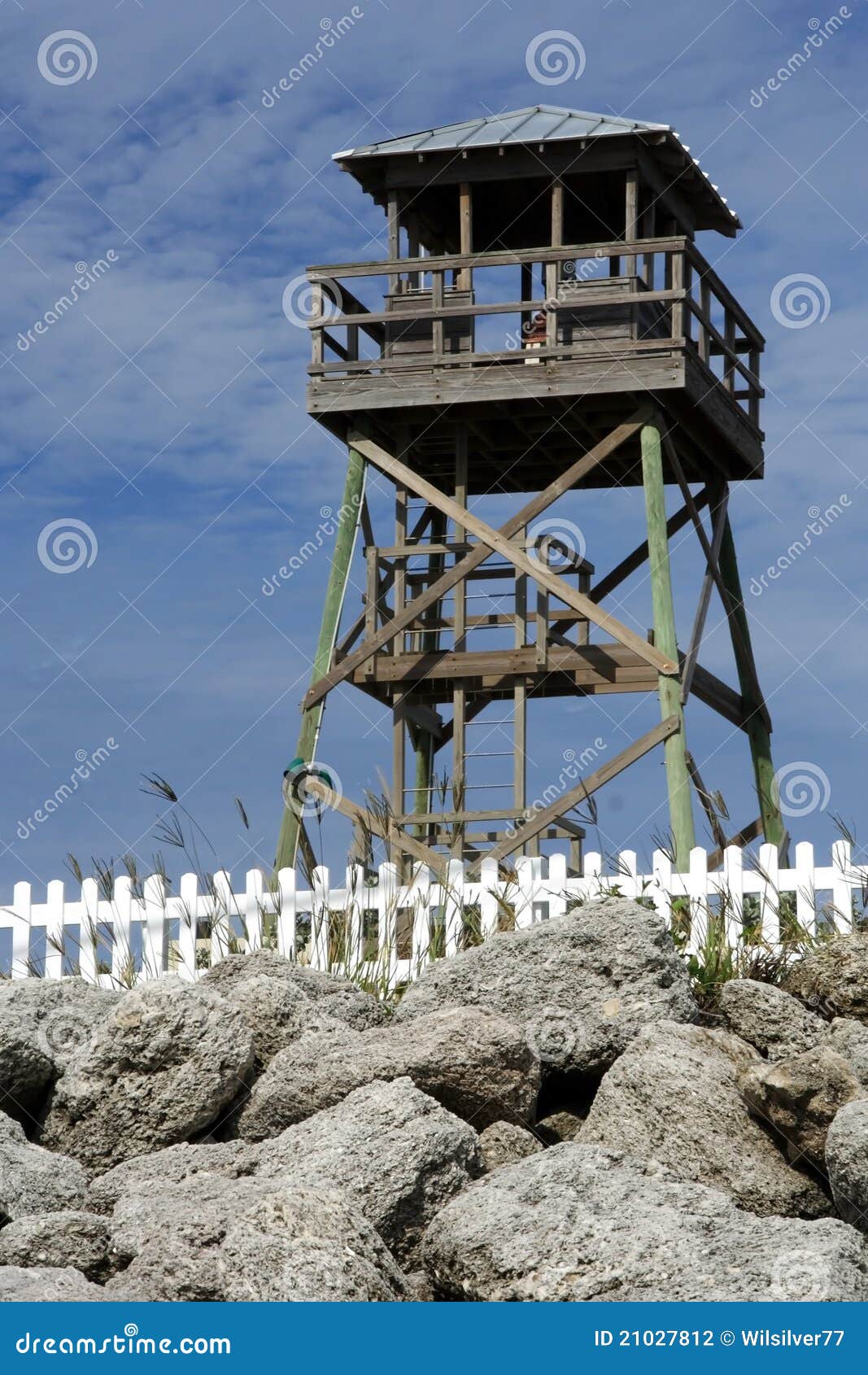 Historic World War II Watchtower Stock Photo - Image: 21027812