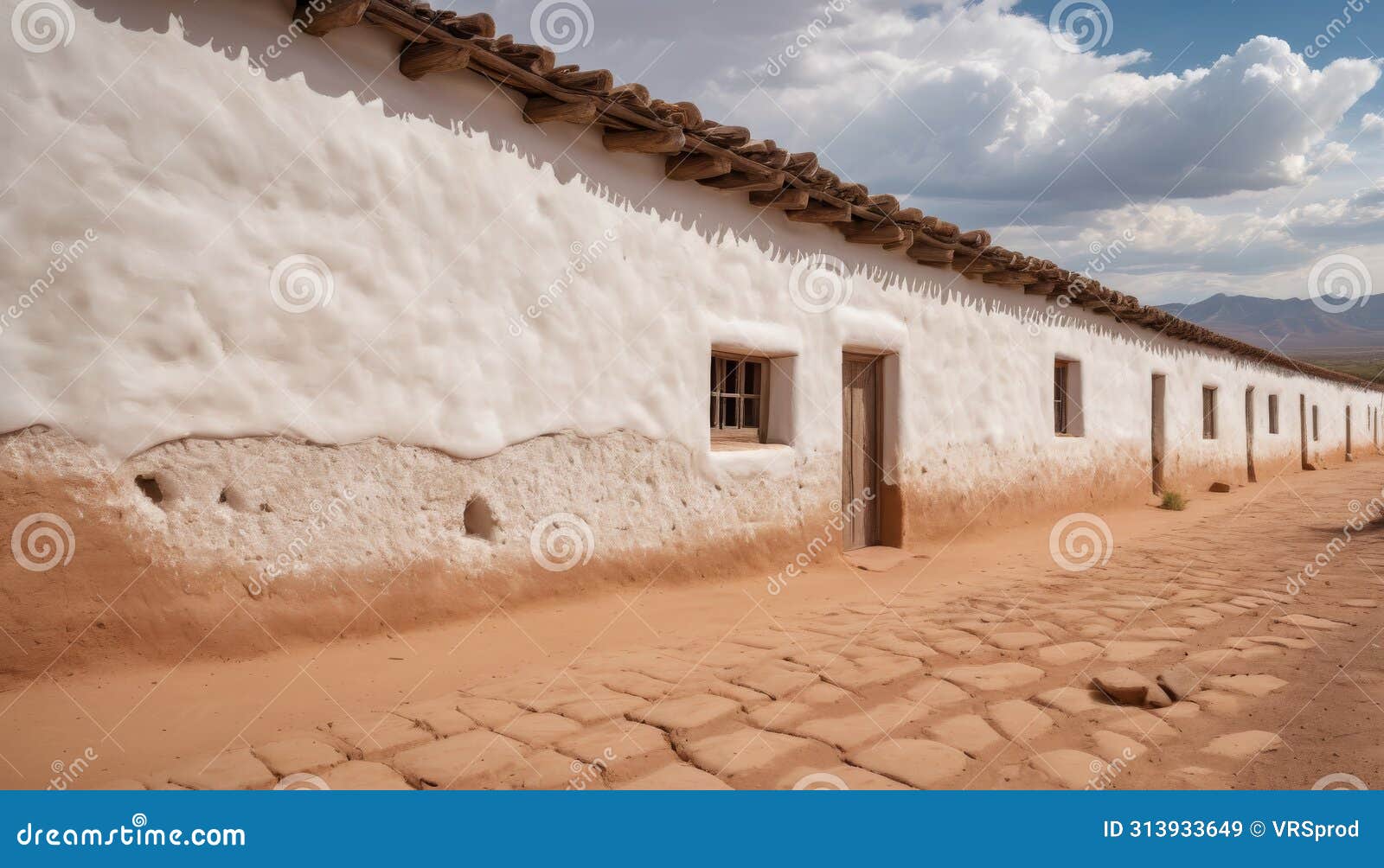 Historical Adobe Architecture Stock Image - Image of tourism, culture ...