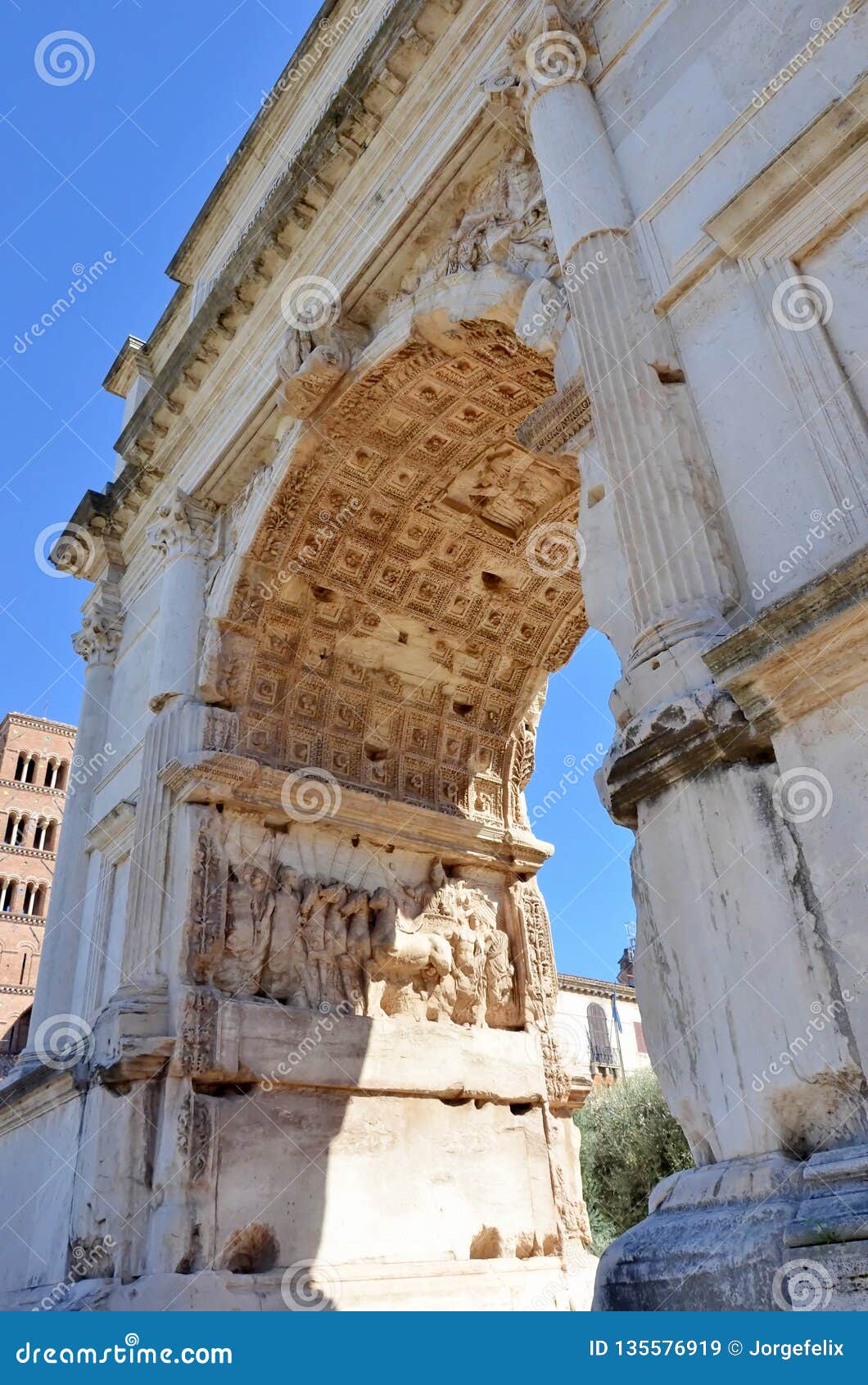 Historical arch in Rome editorial stock image. Image of monument ...