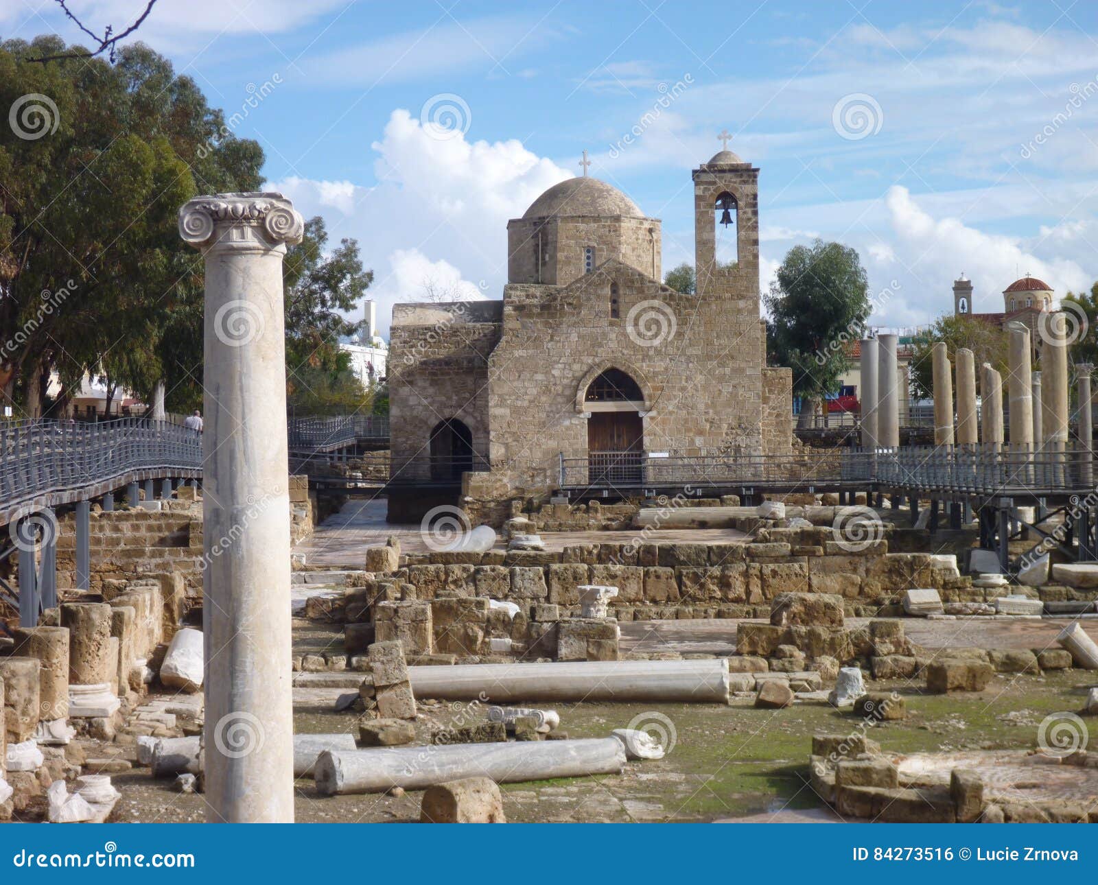 Historical Archeologicel Site Kato Pafos Stock Photo - Image of ...