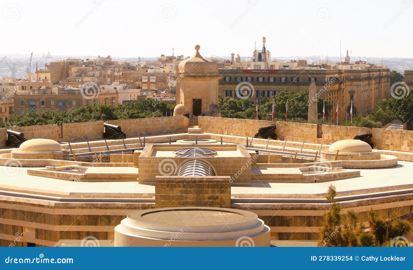 Historical Architecture in the City of Valletta, Malta Stock Photo ...