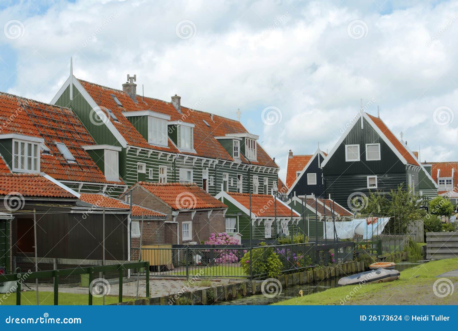 Historical Architecture in Marken, the Netherlands Stock Photo - Image ...