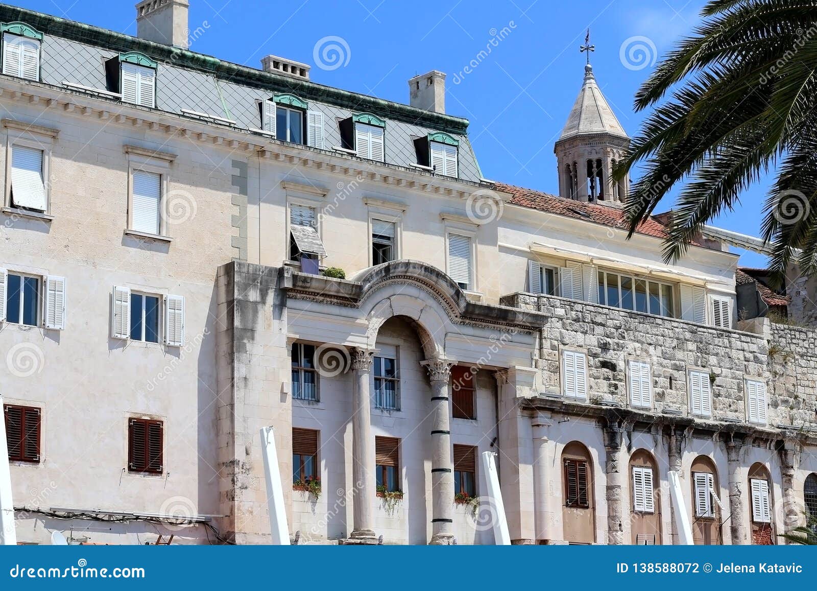 Architecture in Split, Croatia Stock Photo - Image of outside, location ...