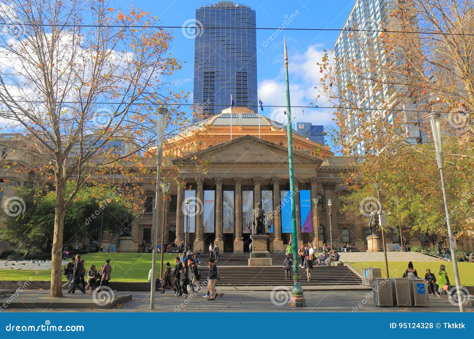 Historical Architecture State Library Melbourne Australia Editorial ...