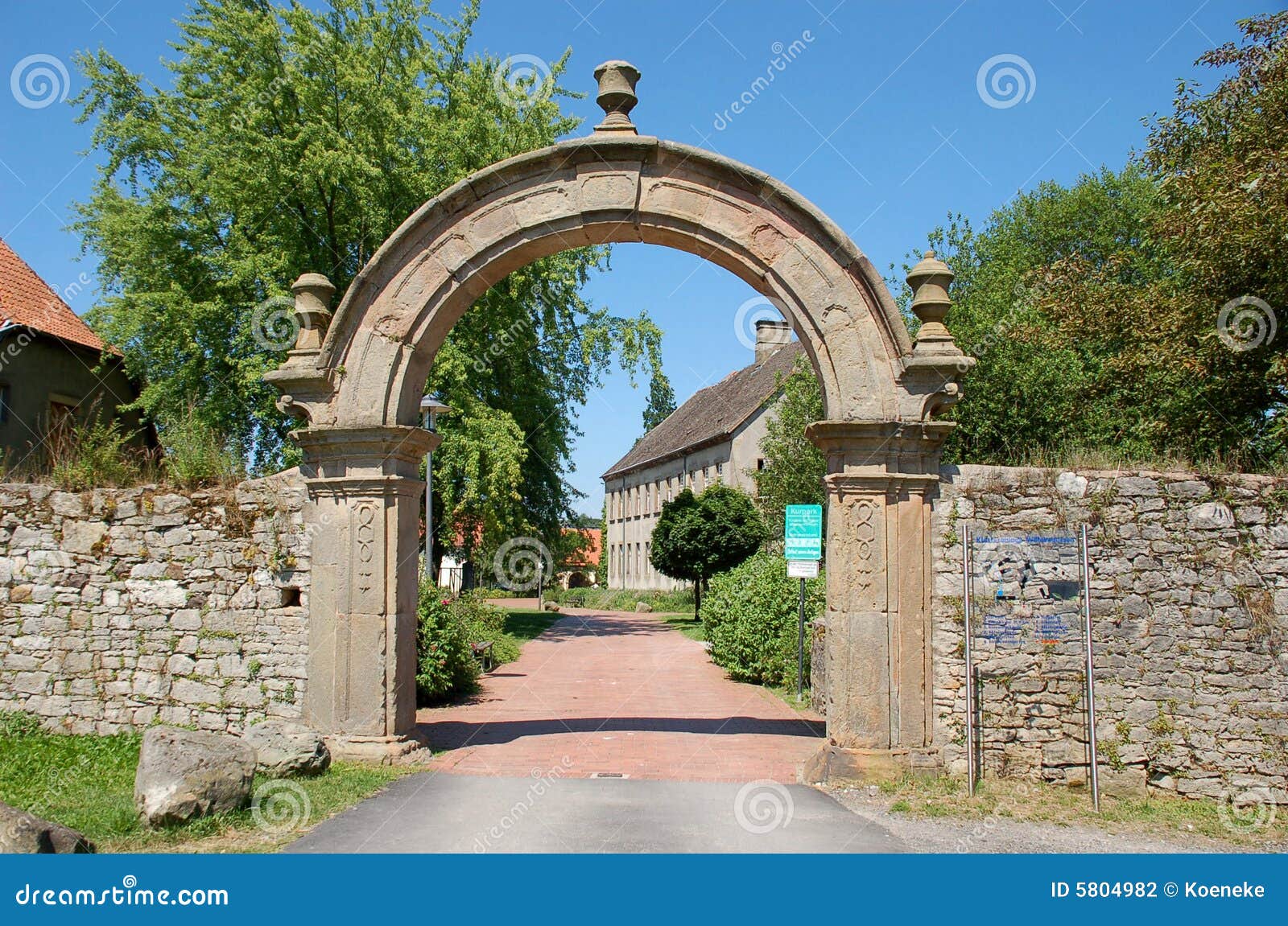 Historical Archway stock photo. Image of culture, willebadessen - 5804982