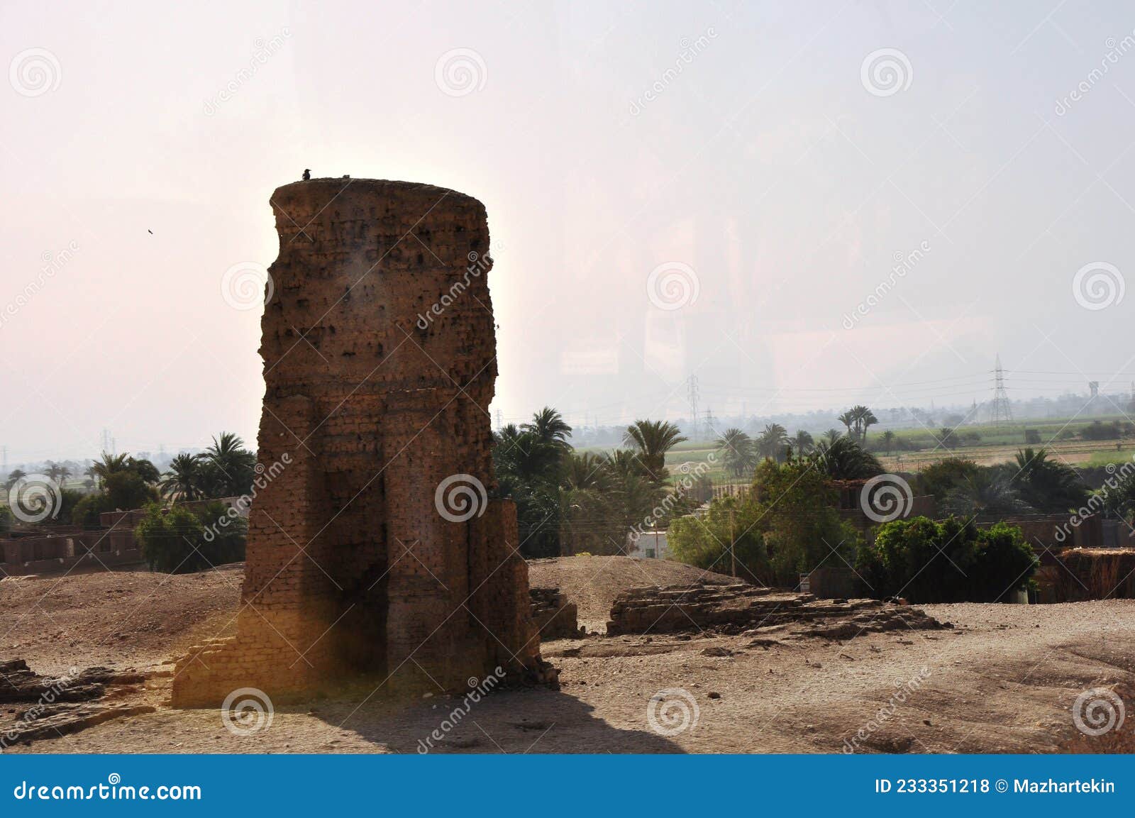 A Column Above Ground in Egypt Stock Photo - Image of egypt, ground ...