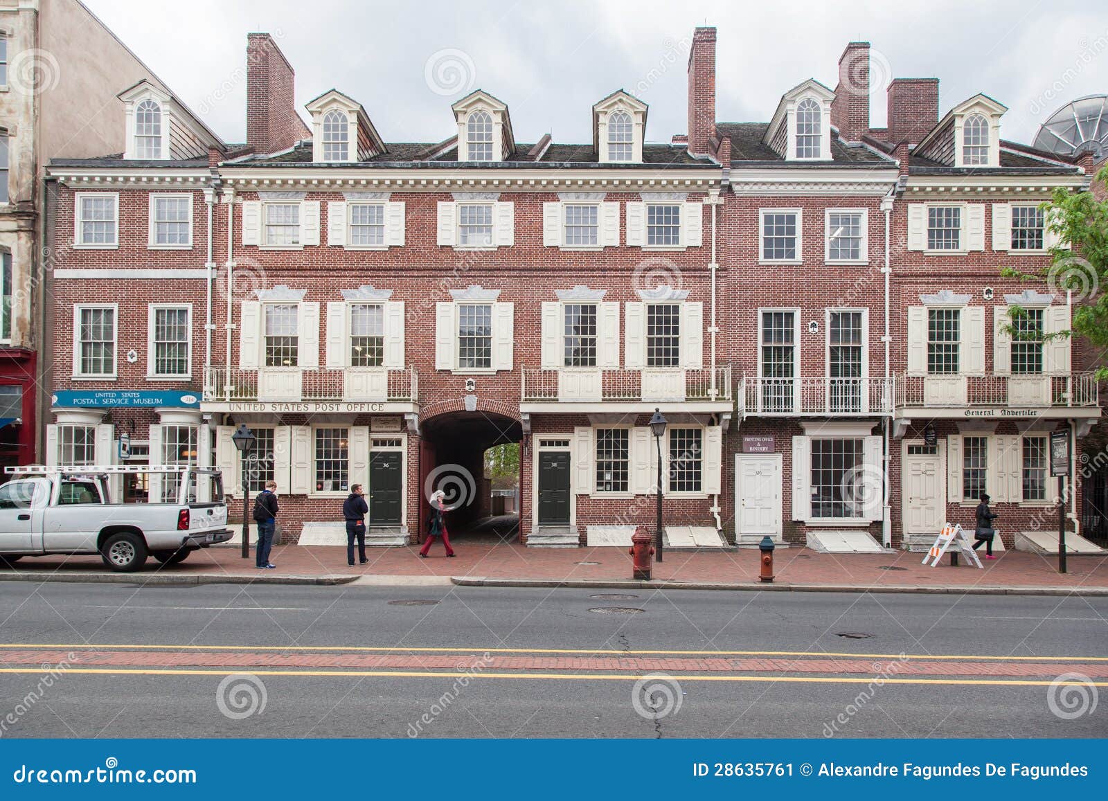 Historical Brick Building Philadelphia Editorial Photo - Image of ...