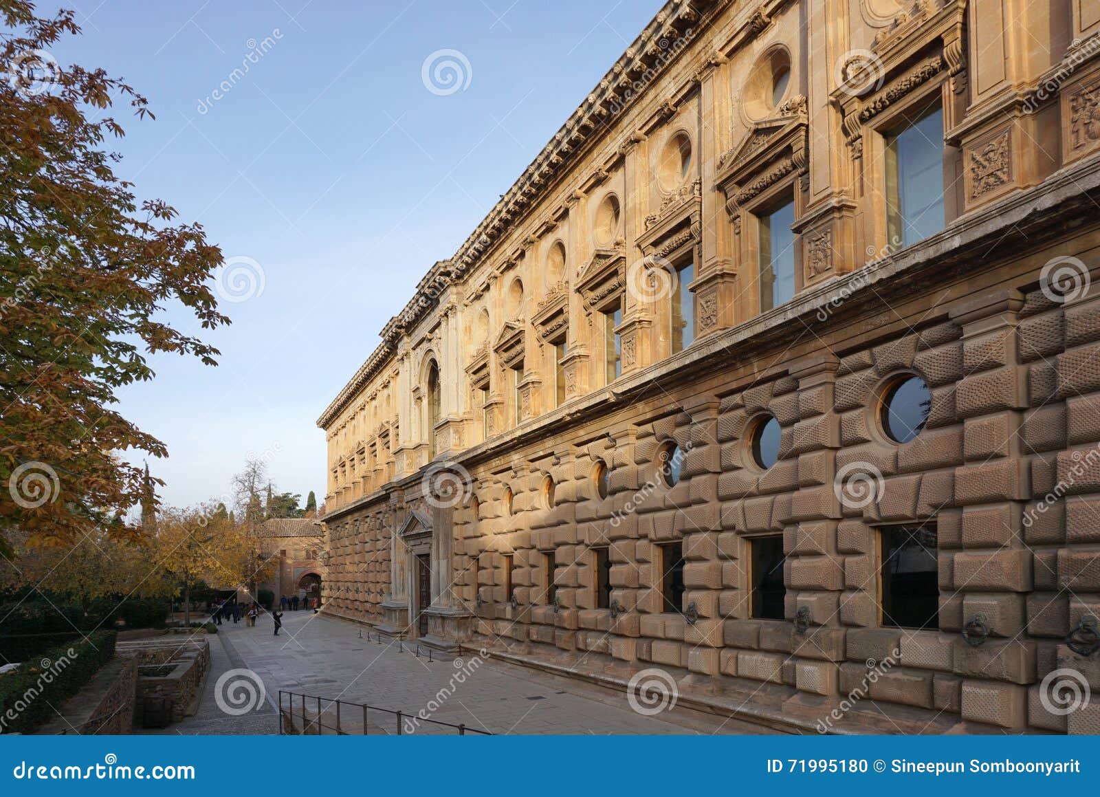 Historical Building at Alhambra Palace, Granada, Spain Editorial Image ...