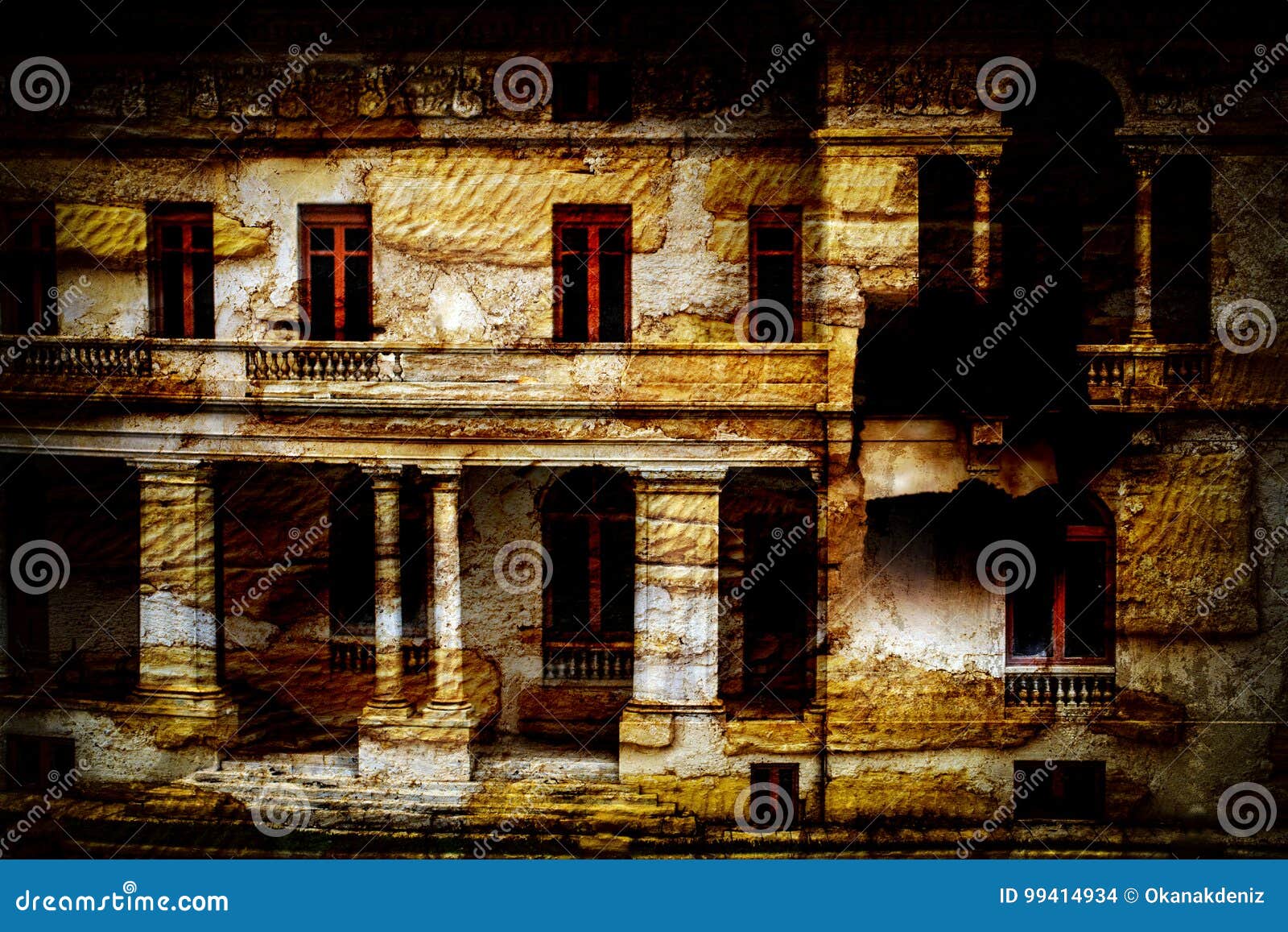 Historical Building Background Texture Stock Illustration ...