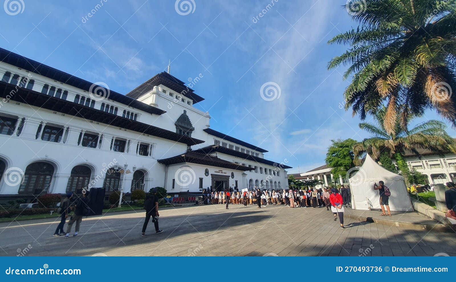 Historical Building in Bandung, West Java, Indonesia Editorial Photo ...