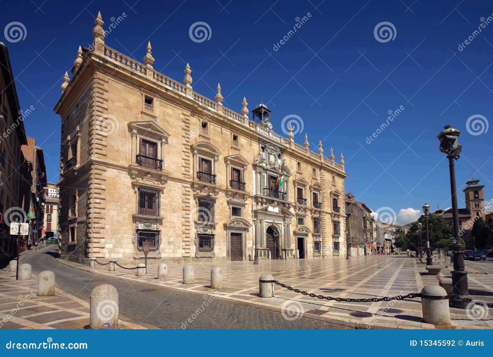 Historical Building in Granada, Spain Stock Photo - Image of castle ...