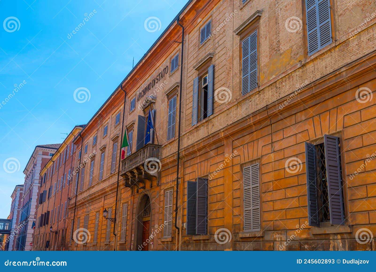 Historical Building in Italian Town Modena Stock Image - Image of ...