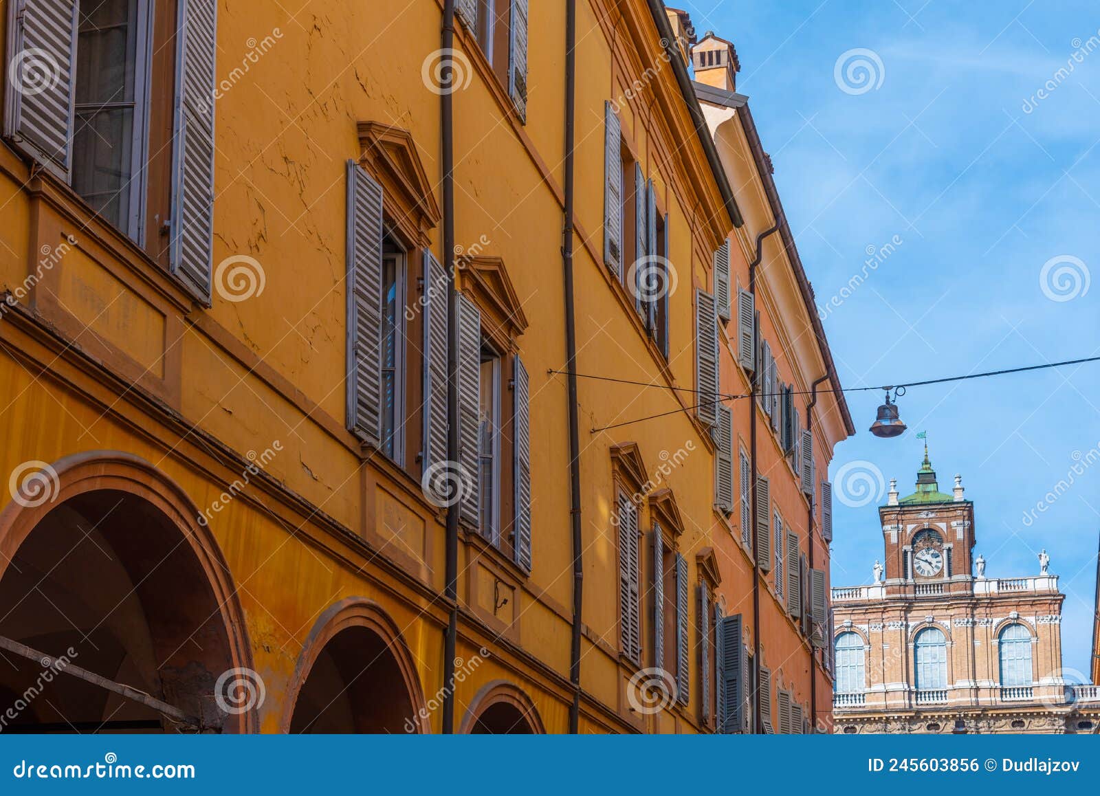 Historical Building in Italian Town Modena Stock Photo - Image of house ...