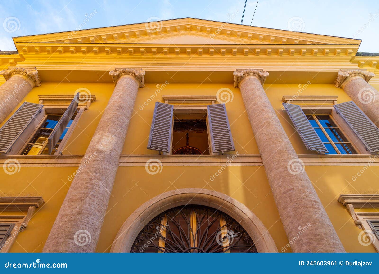 Historical Building in Italian Town Modena Stock Image - Image of ...