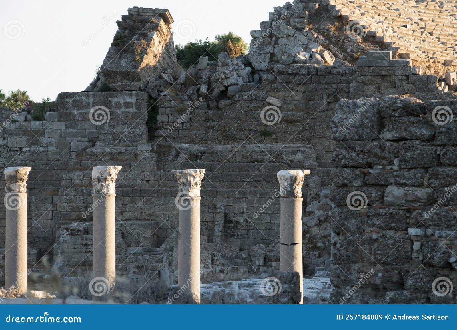 Historical Building with Marble Columns. Elements of Architectural ...