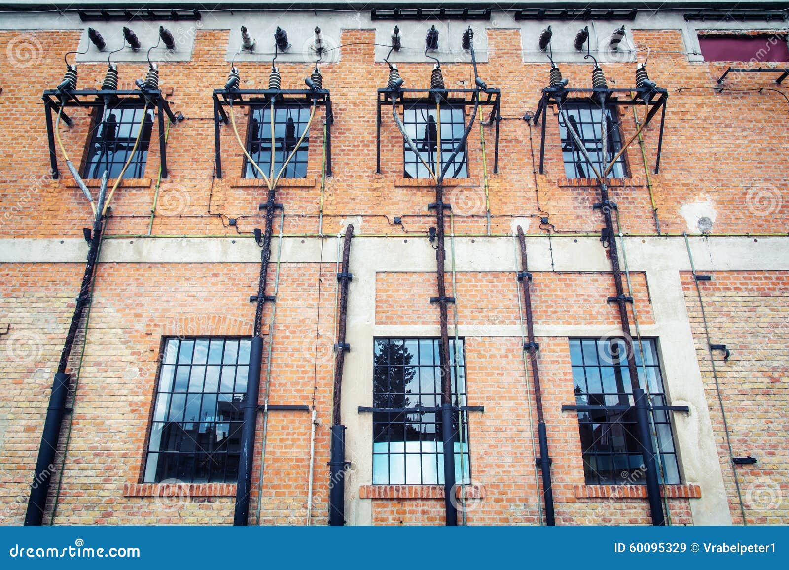 Historical Building of Old Power Station Stock Image - Image of ...