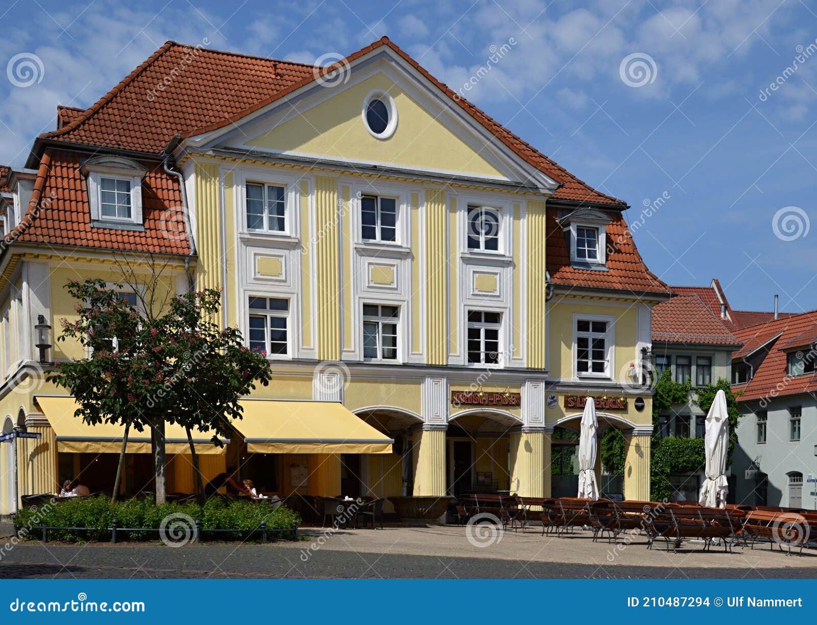 Historical Building in the Old Town of Gotha, Thuringia Stock Photo ...