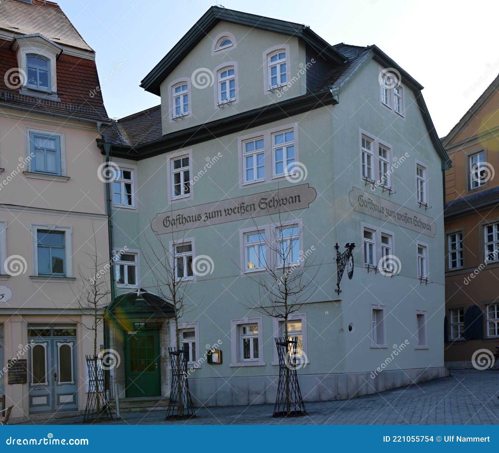 Historical Building in the Old Town of Weimar, Thuringia Editorial ...