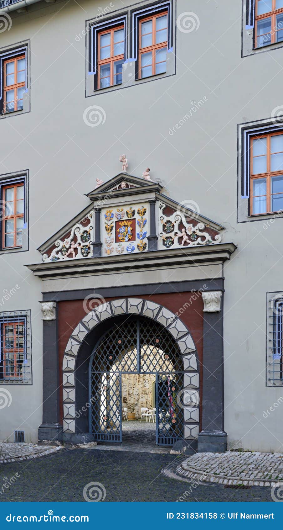 Historical Building in the Old Town of Weimar, Thuringia Stock Photo ...