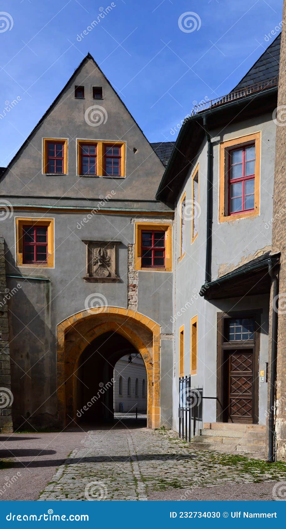 Historical Building in the Old Town of Weimar, Thuringia Stock Photo ...