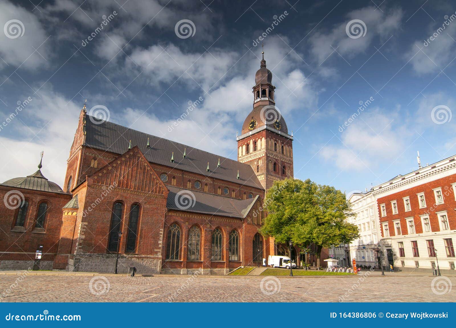 Historical Building of Riga Dome Cathedral, Latvia Editorial Photo ...