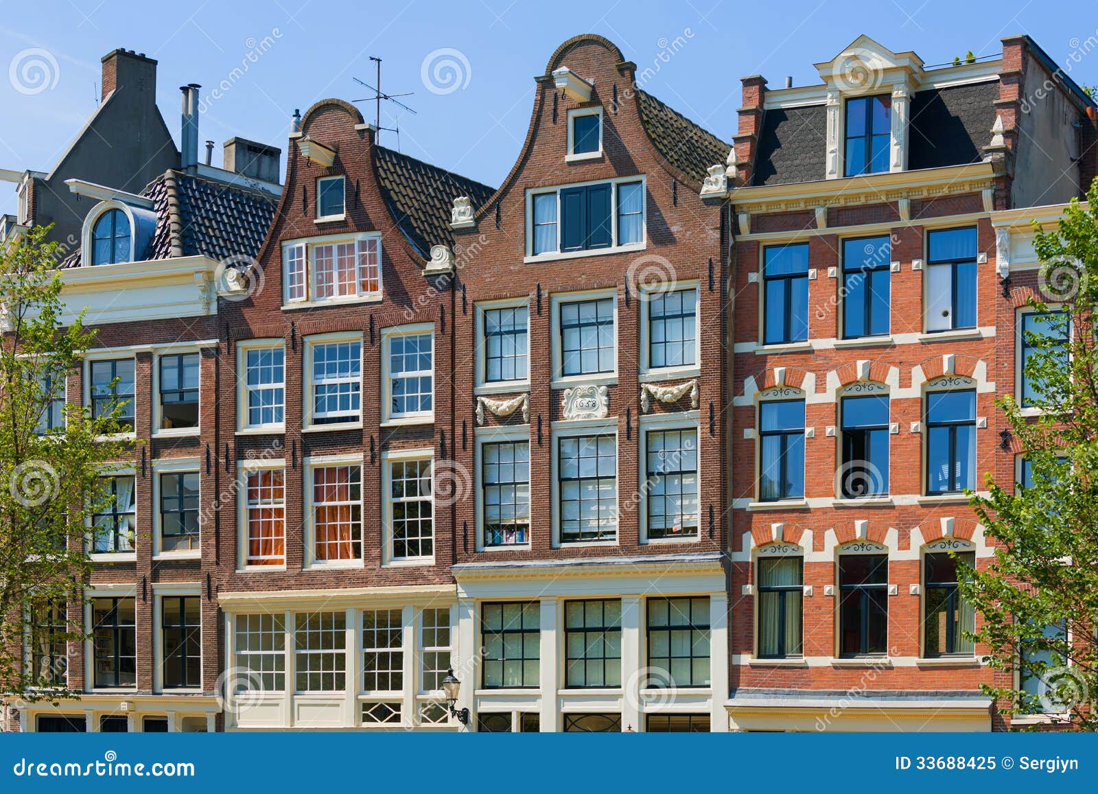 Historical Buildings in Amsterdam Stock Image - Image of downtown ...