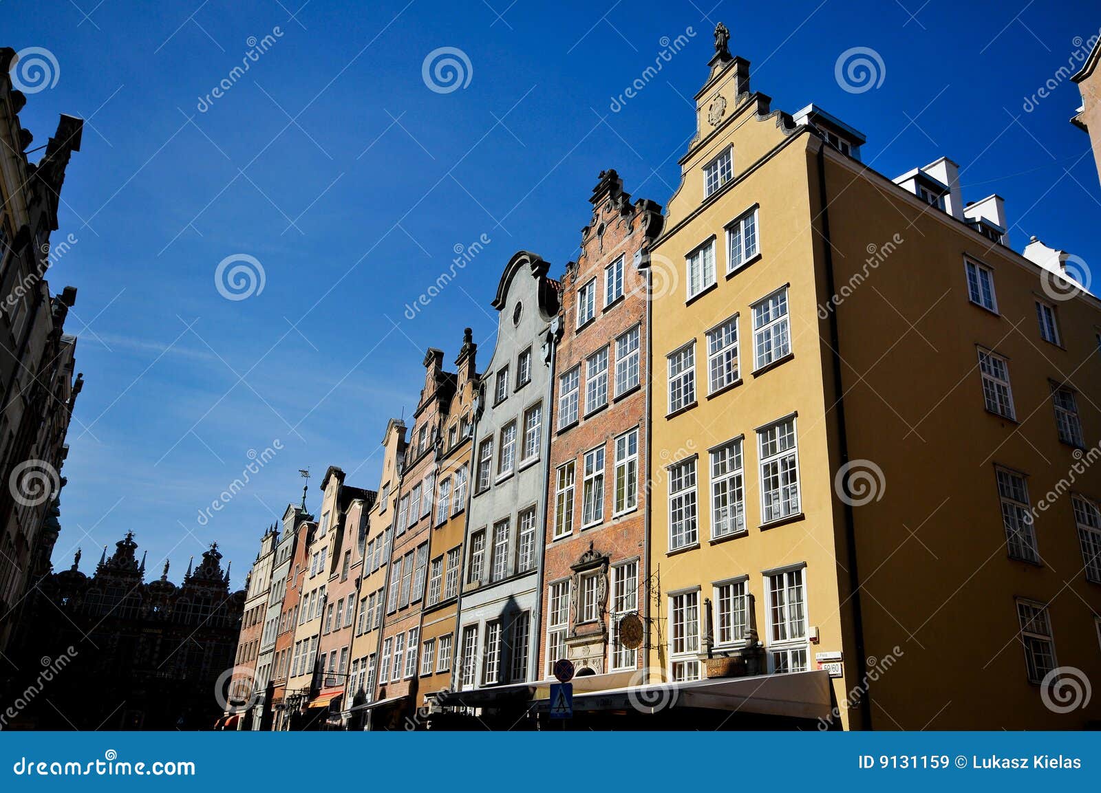 Historical Buildings in Gdansk Stock Image - Image of poland, center ...