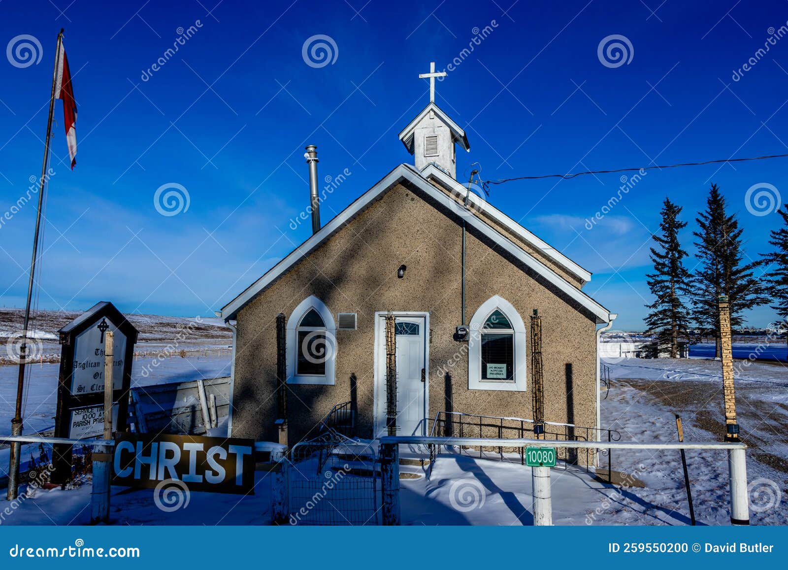 Historical Buildings in the Hamlet of Balzak, Alberta, Canada Editorial ...