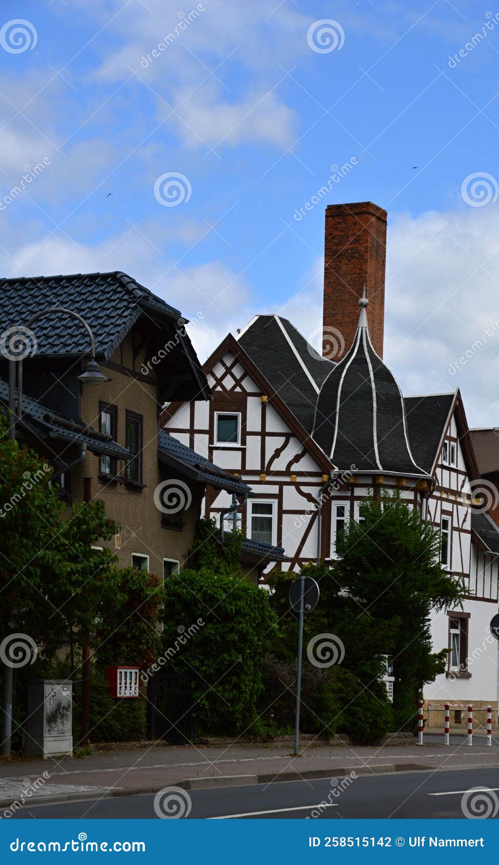 Historical Buildings in the Old Town of Kranichfeld, Thuringia Stock ...