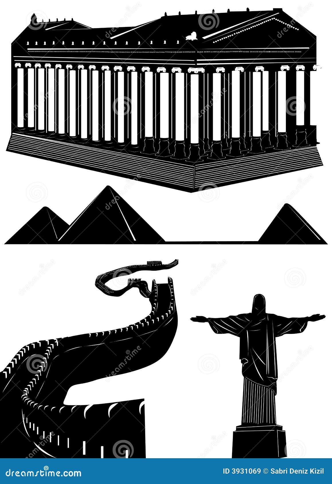 Historical Buildings Vector Stock Vector - Illustration of historical ...