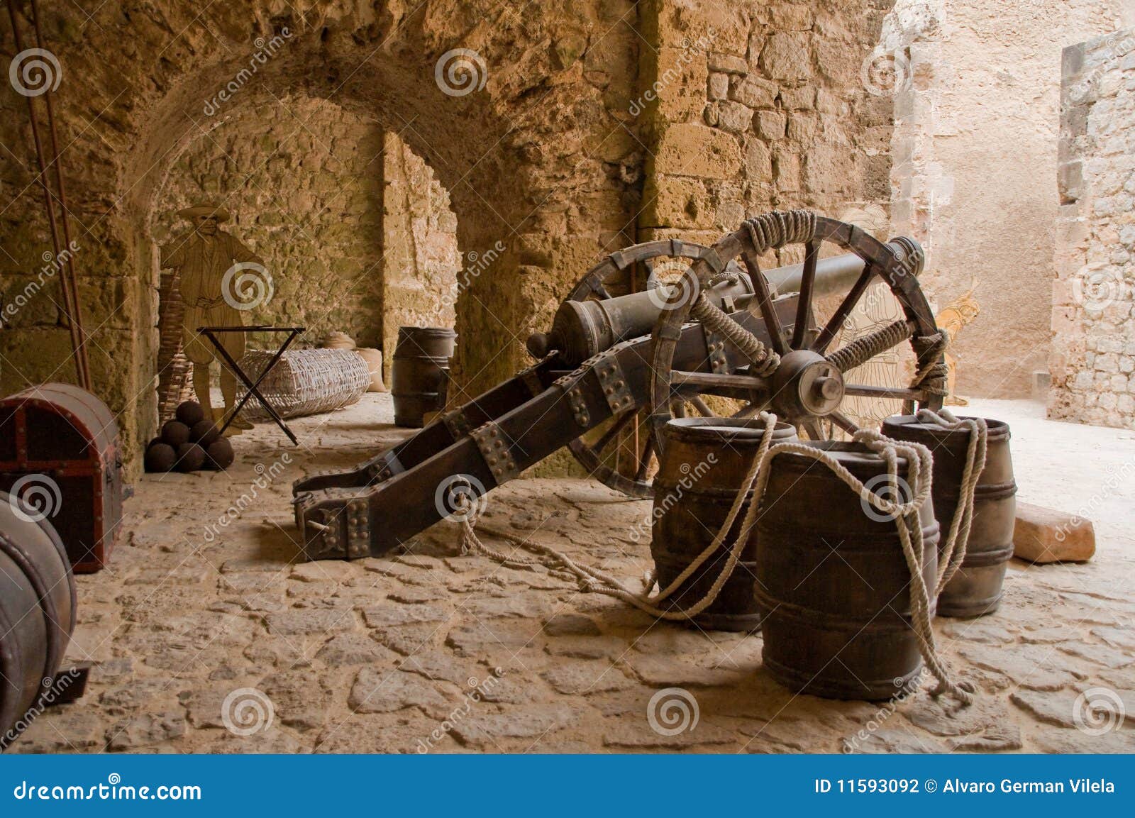 Historical Cannon stock photo. Image of army, fortress - 11593092