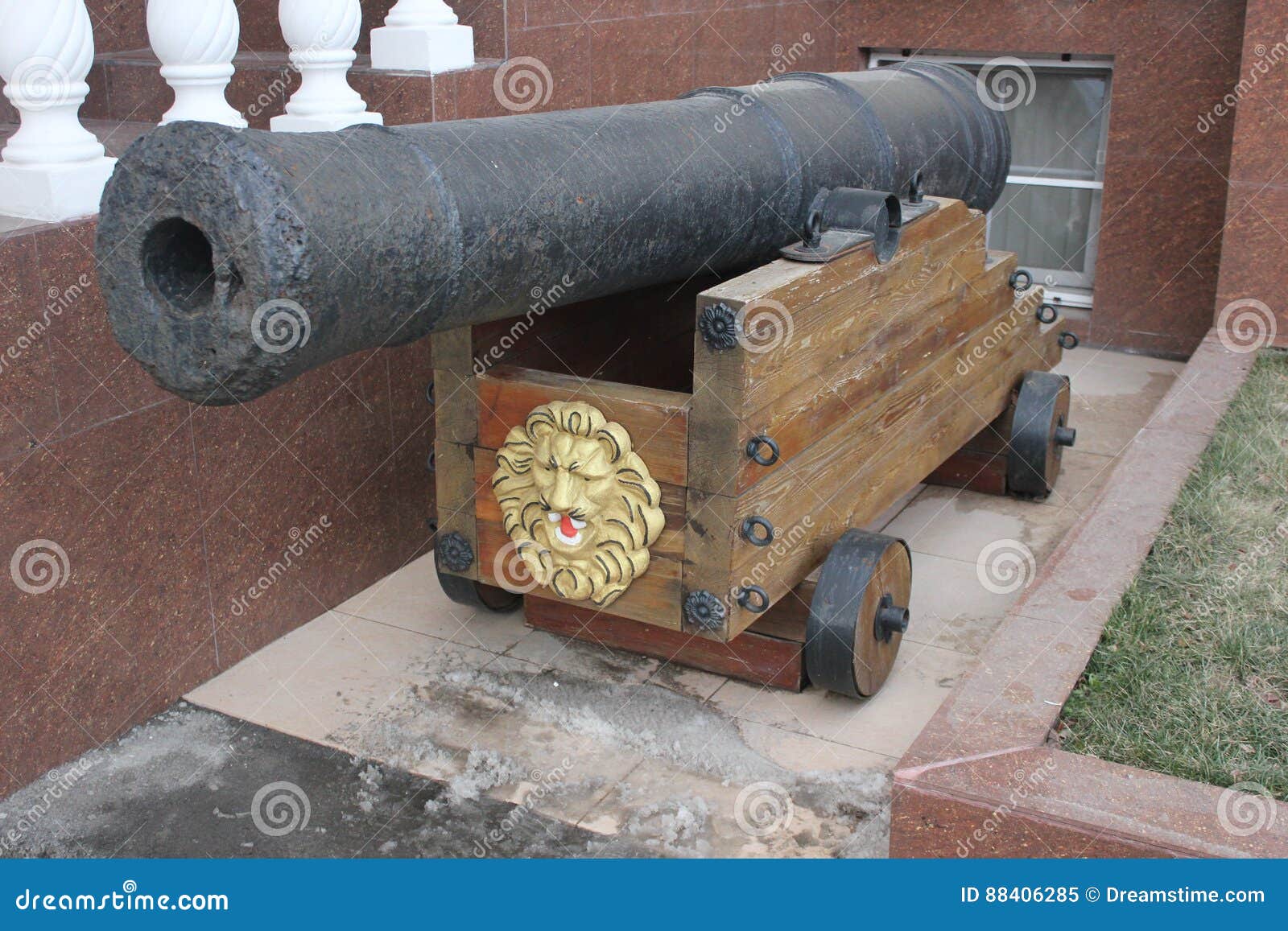 Historical cannon monument stock image. Image of historical - 88406285