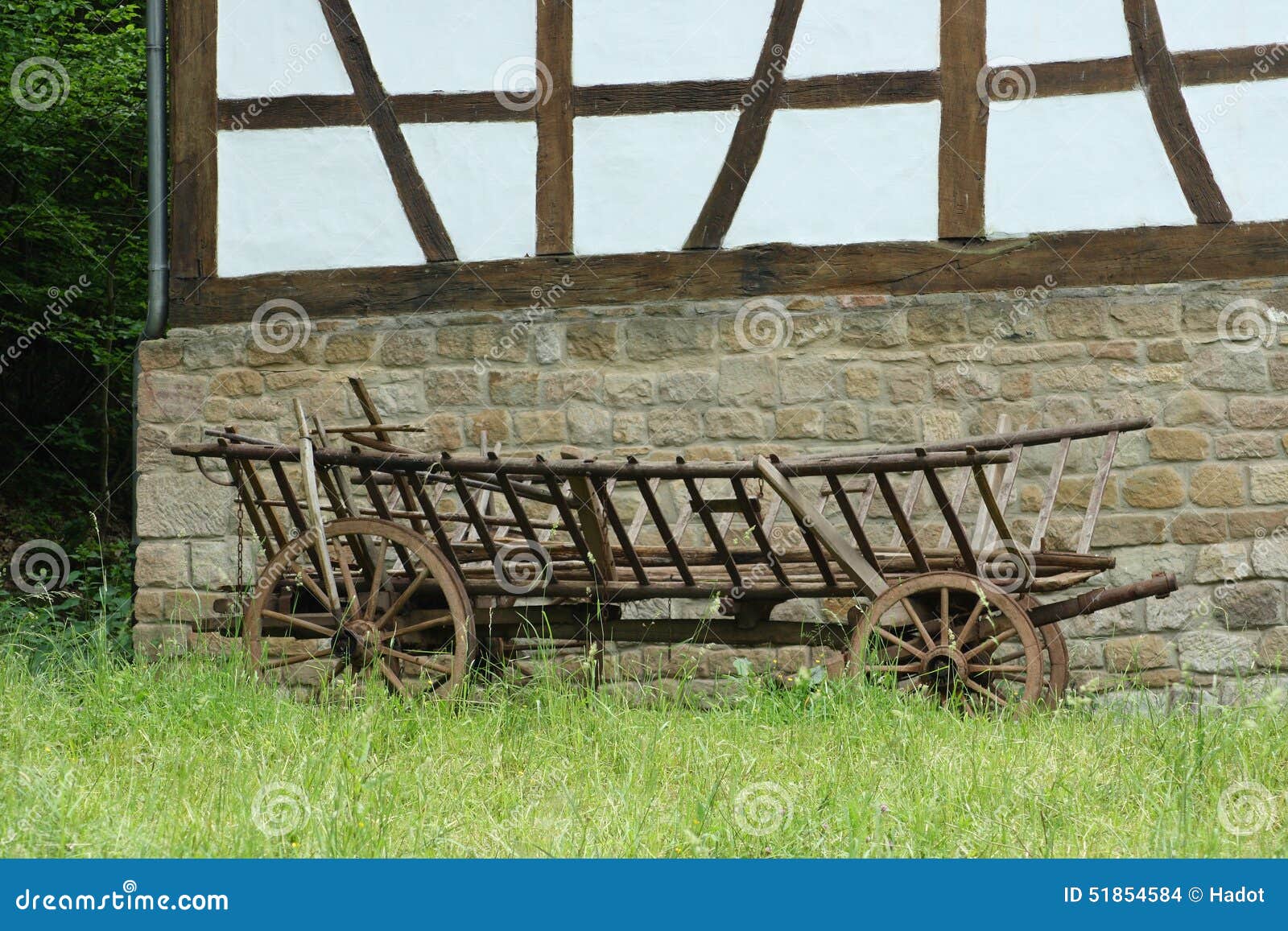 A Historical Cart In The Skye Museum Of Island Life With Ancient Houses ...