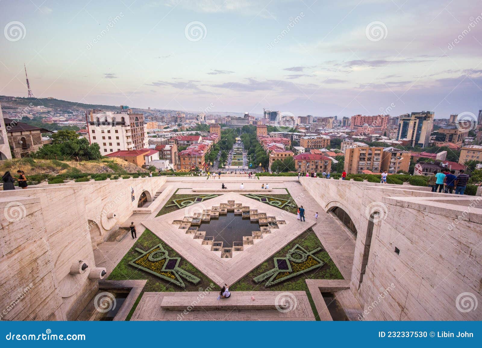 Historical Cascade Complex in Armenia Editorial Image - Image of ...
