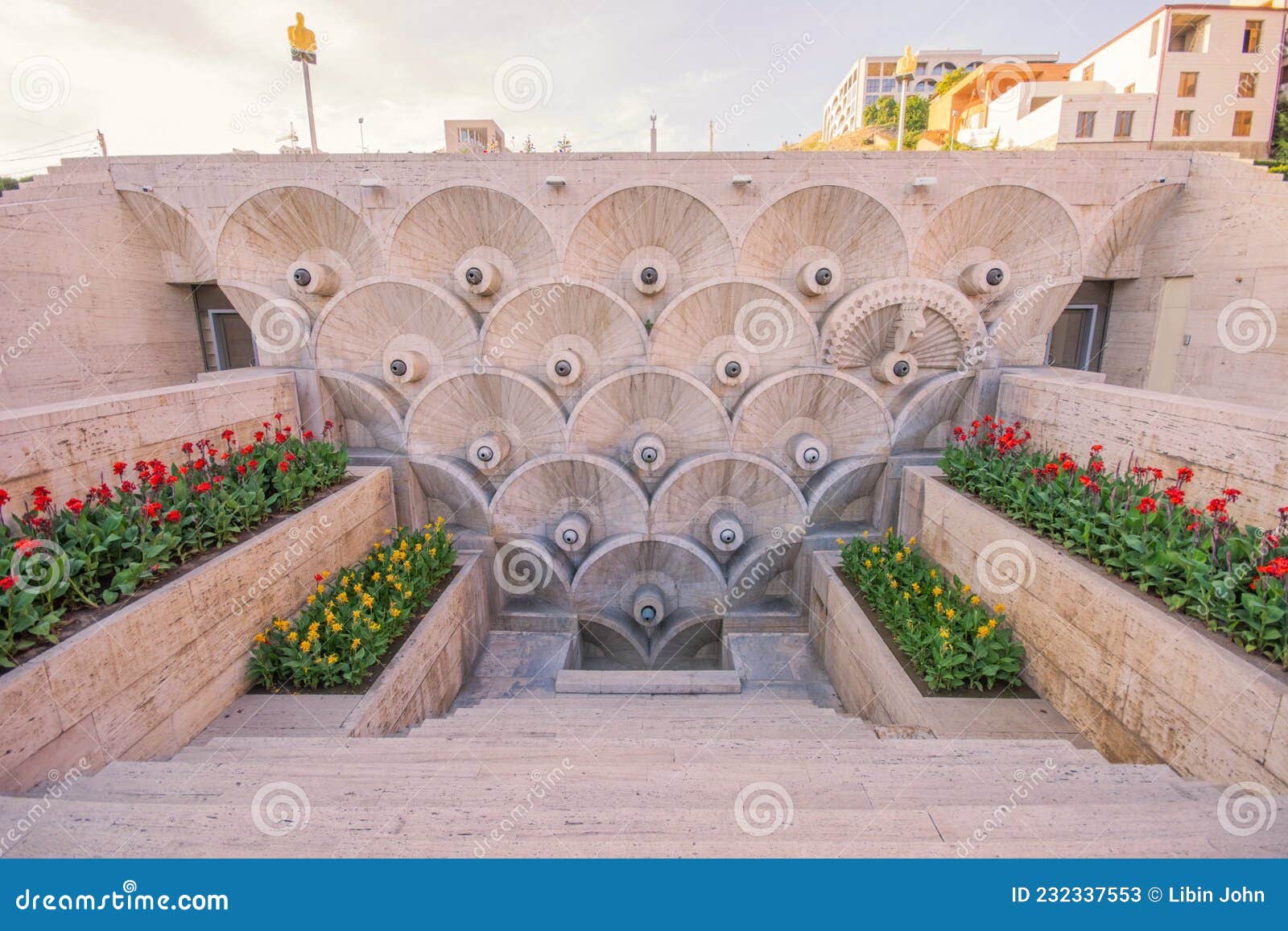Historical Cascade Complex in Armenia Editorial Stock Photo - Image of ...