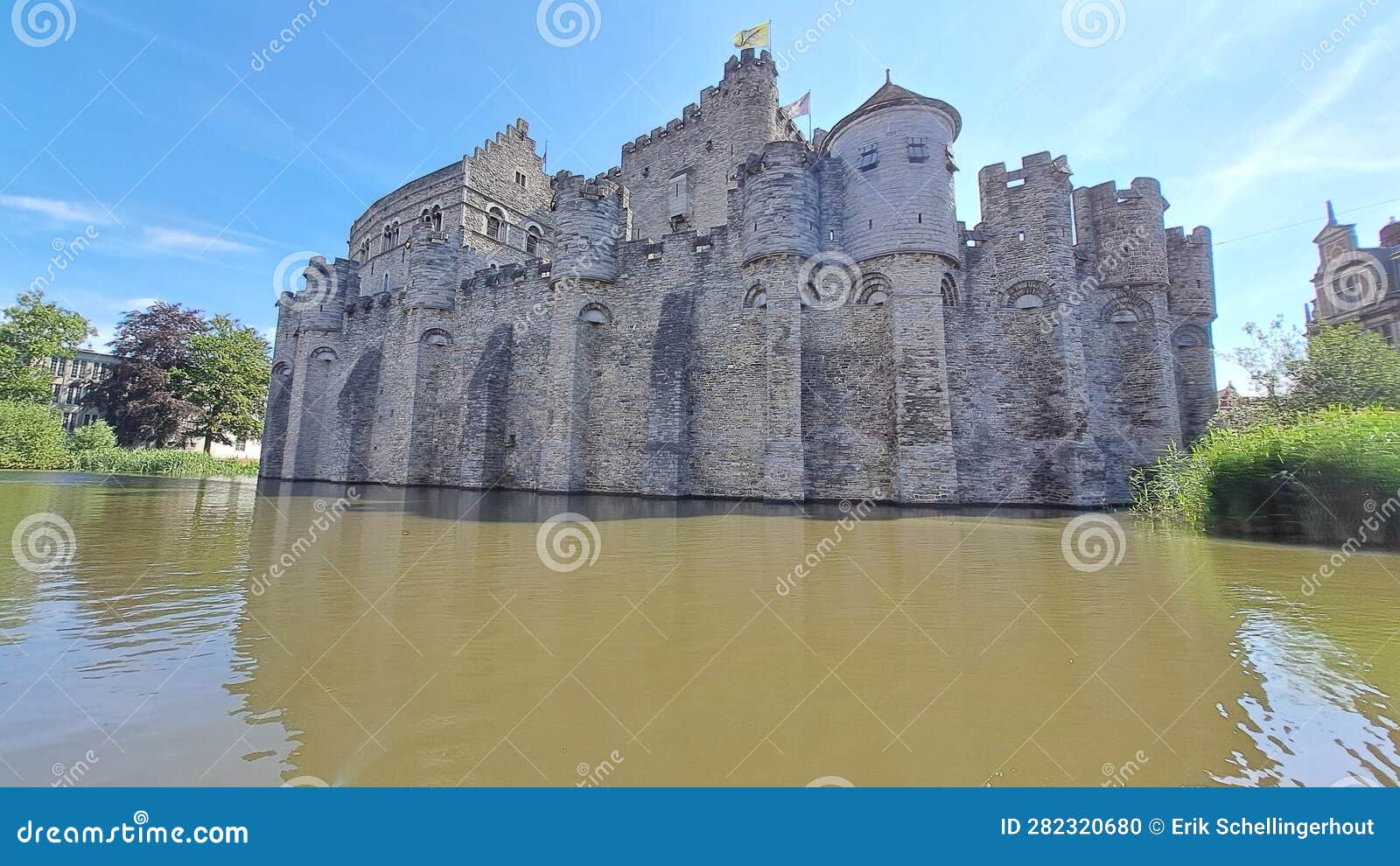 Historical Castle in the City of Gent, Gravensteen Stock Photo - Image of castle, gent: 282320680