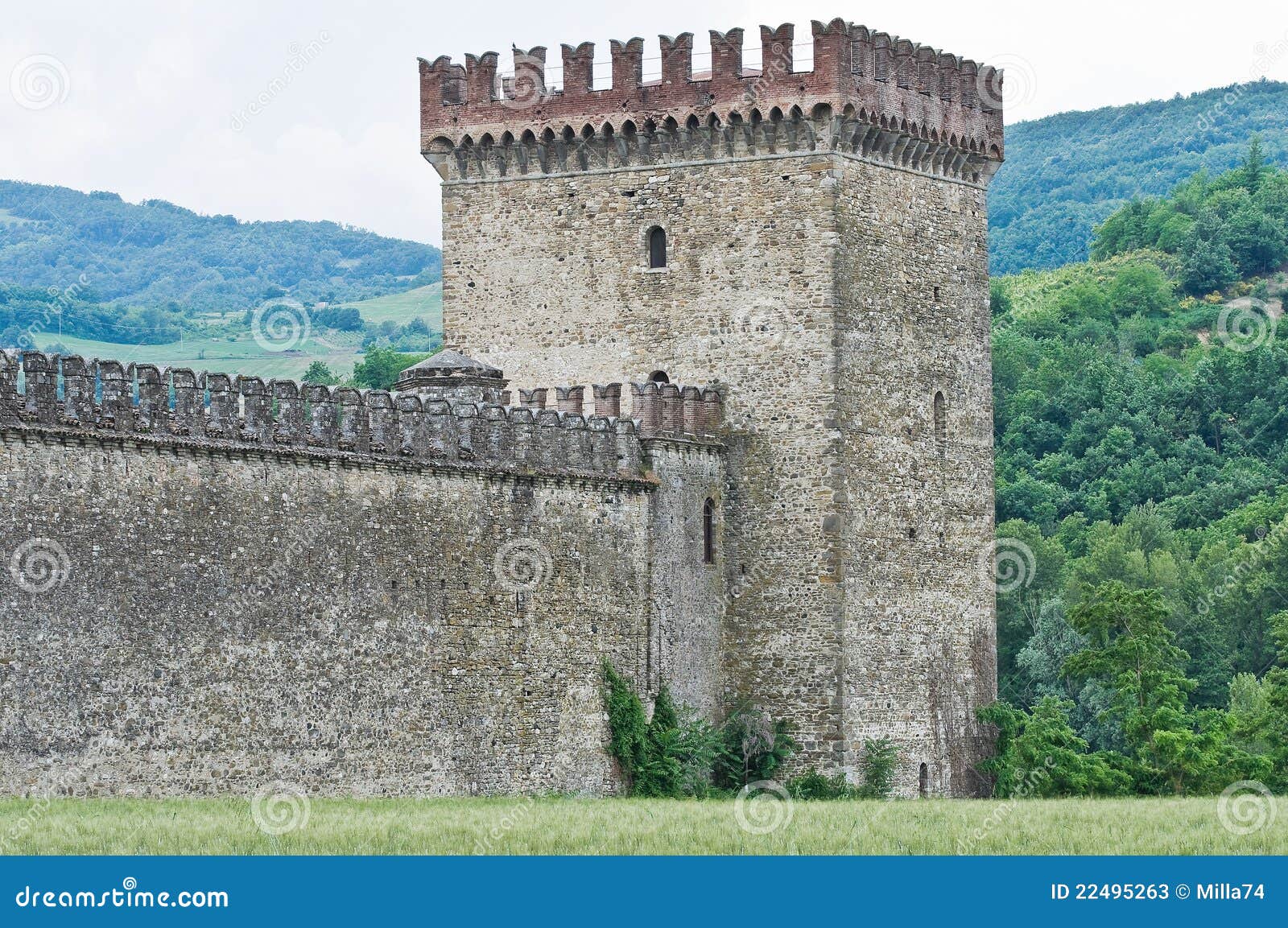 Historical Castle of Emilia-Romagna. Italy. Stock Image - Image of ...
