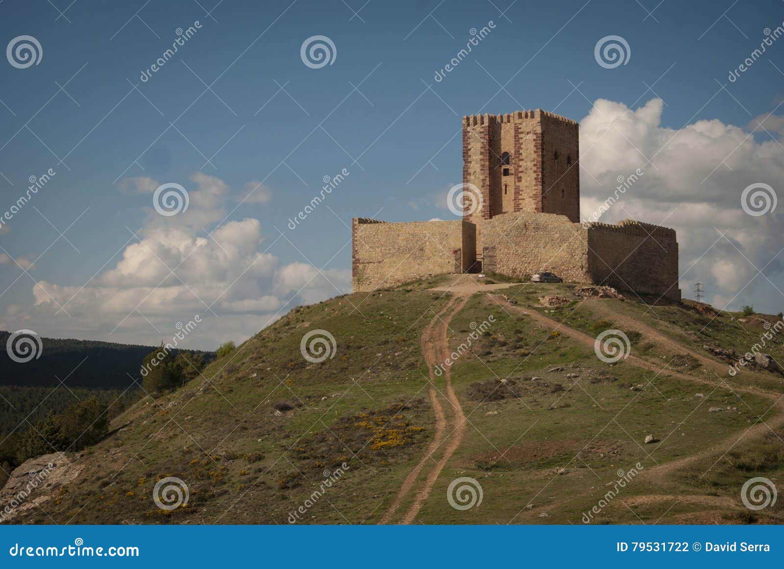 Historical Castle Medieval Conquest of Aragon Stock Photo - Image of ...