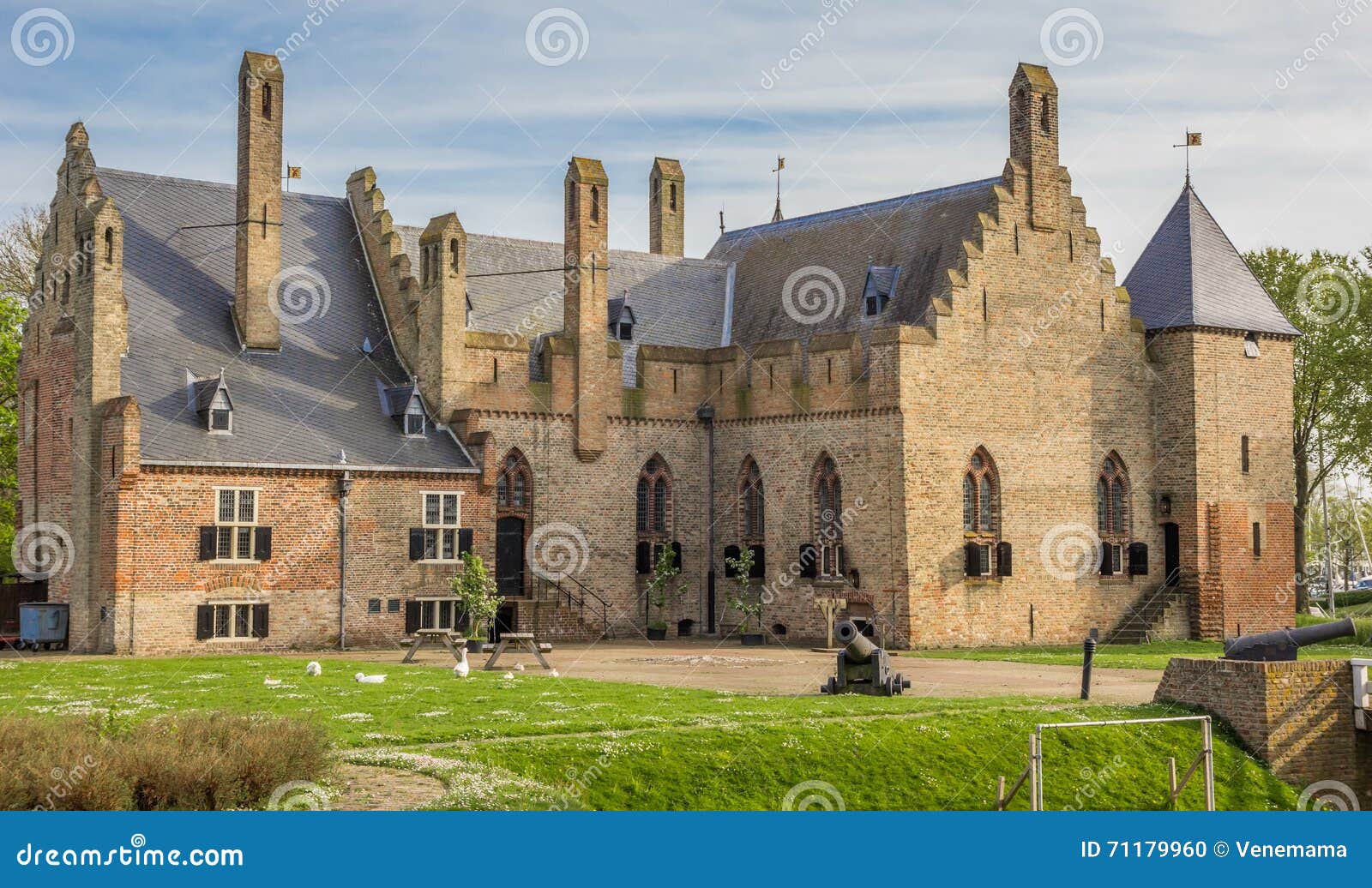 Historical Castle Radboud in Medemblik Stock Photo - Image of castle ...