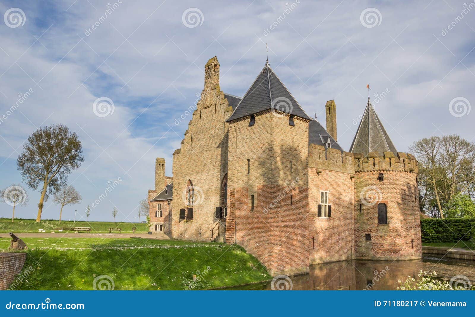 Historical Castle Radboud in Medemblik Stock Image - Image of medemblik ...