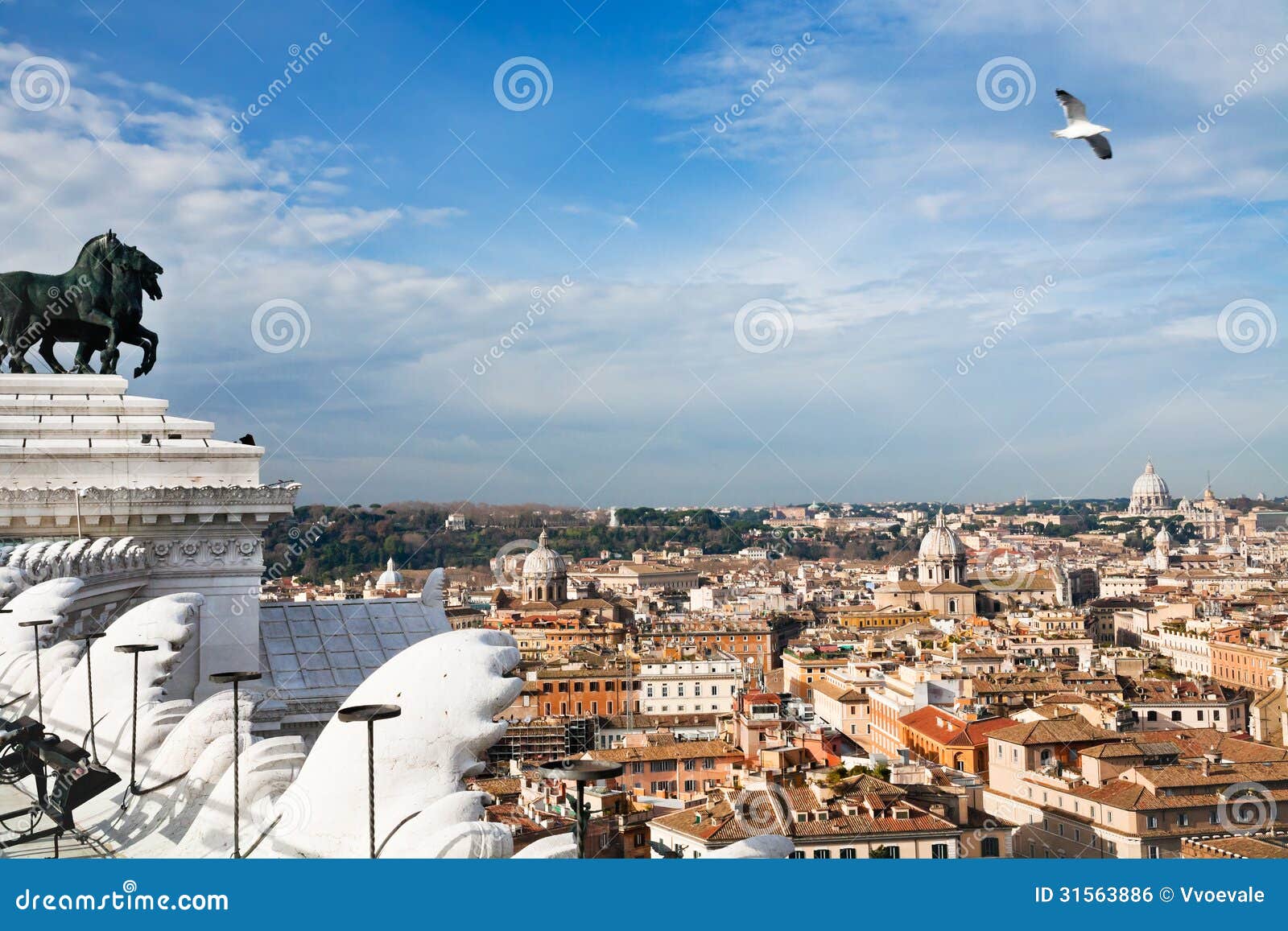 Historical Center of Rome, Italy Stock Photo - Image of city, cityscape ...