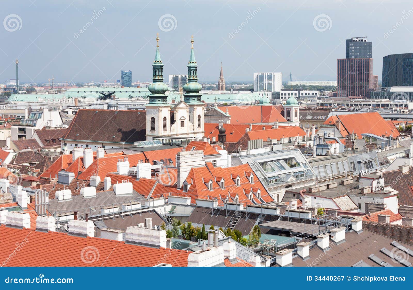 Historical Center of Vienna Stock Image - Image of austria, residential ...